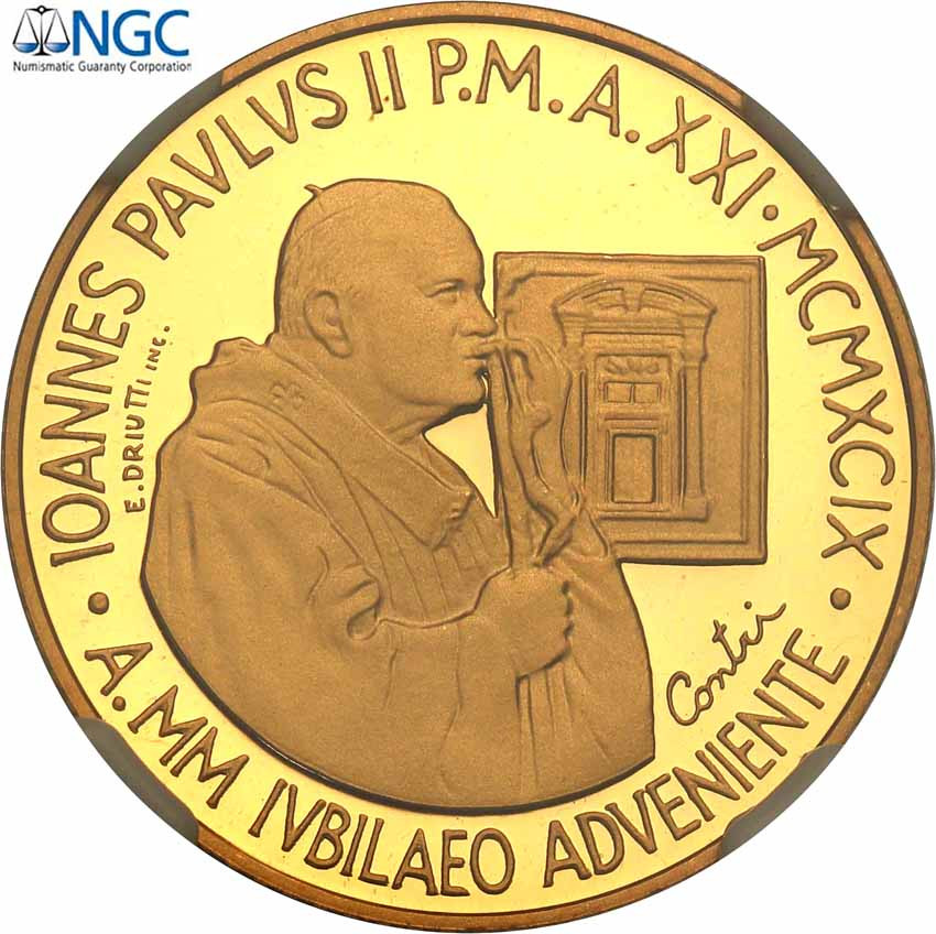 Watykan. 50.000 Lirów Jan Paweł II 1999 NGC PF69 ULTRA CAMEO (MAX ... Watykan. 50.000 Lirów Jan Paweł II 1999 NGC PF69 ULTRA CAMEO (MAX ...